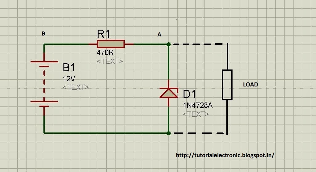electronics tutorials: ZENER DIODE AS VOLTAGE REGULATOR