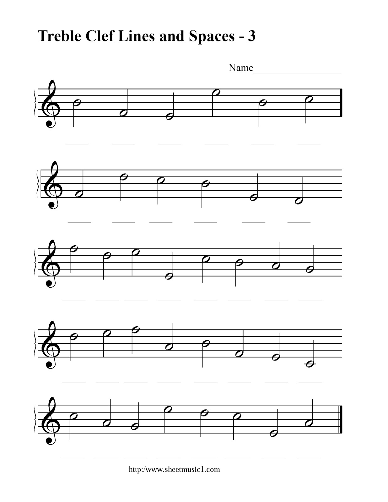 Miss Jacobson's Music: THEORY #6: TREBLE CLEF NOTE READING
