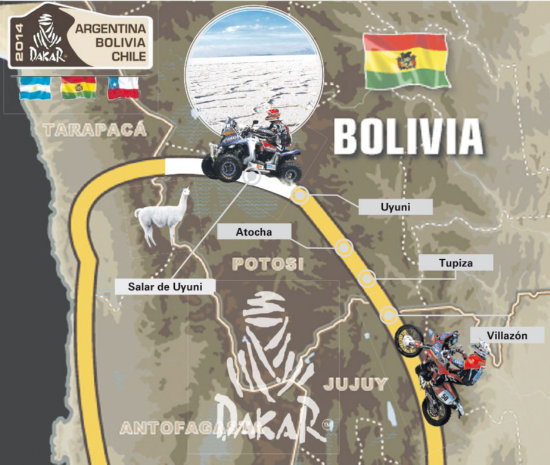 Dakar por Bolivia : marzo 2013