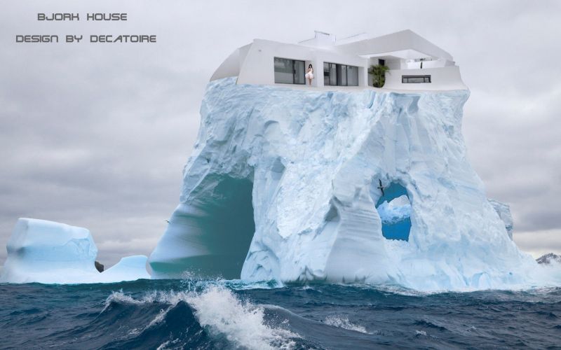 bjork house design iceberg concept decatoire celebrity house pictures