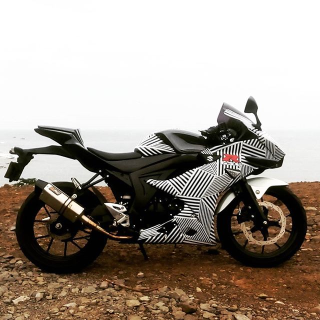 65 Foto Modifikasi Suzuki GSX R 150 Grafis Bodi Terbaru