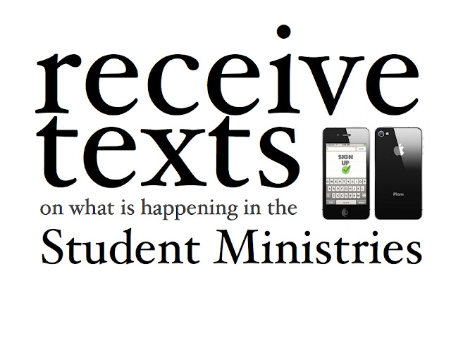 EFCC Student Ministries: Text Message Alerts for the Student Ministries