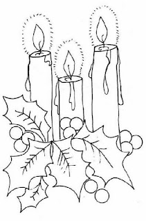 Dibujos para imprimir y colorear: Velas para colorear