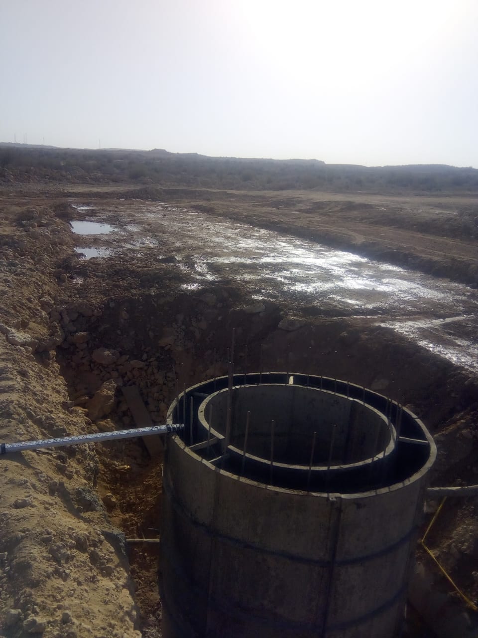 Installation of a sewrage line - CIVIL TECHNOLOGY