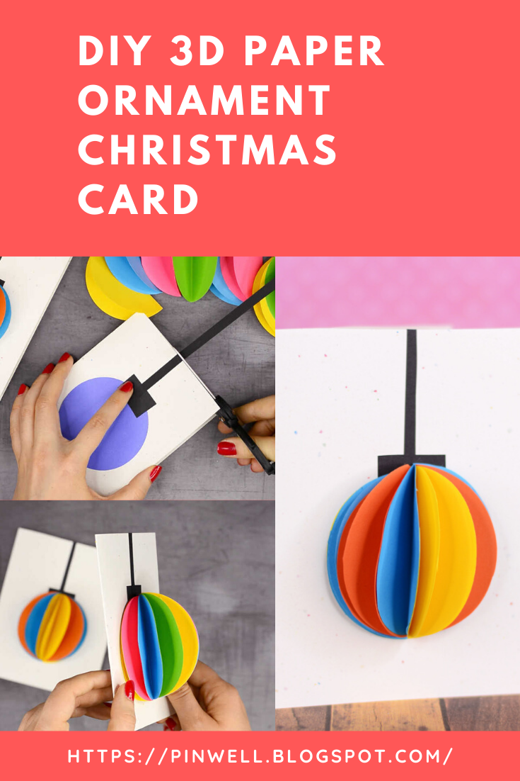 DIY 3D Paper Ornament Christmas Card