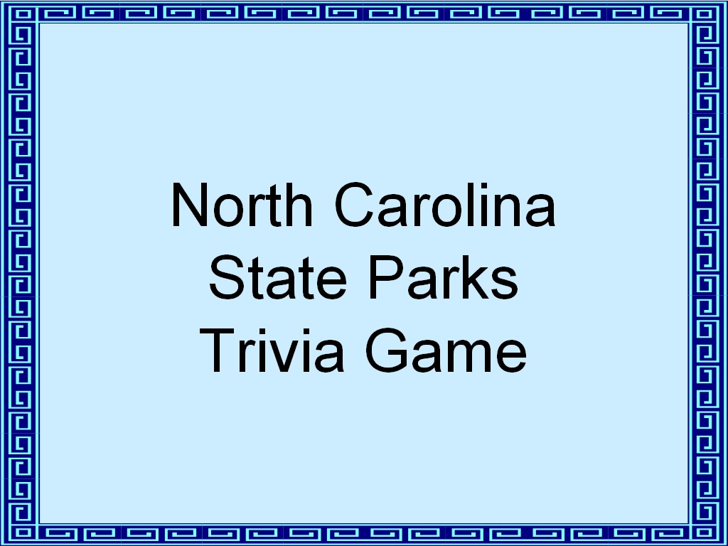 Student Survive 2 Thrive: North Carolina State Parks Trivia Game