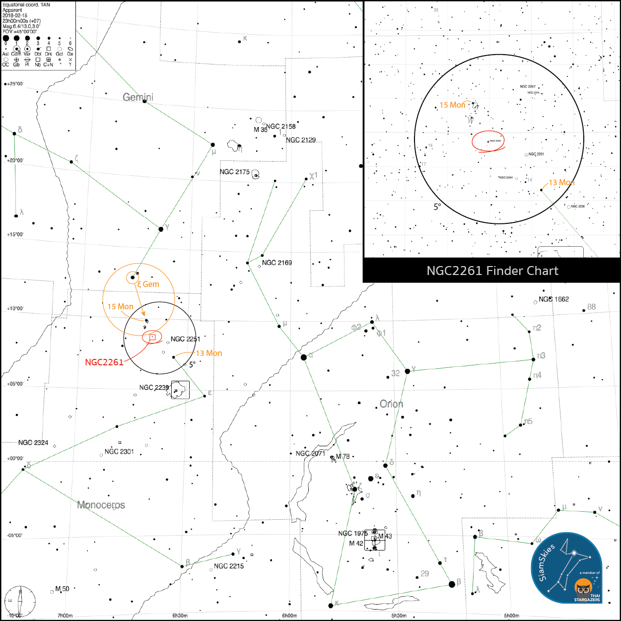 NGC 2261 : Hubble’s Variable Nebula