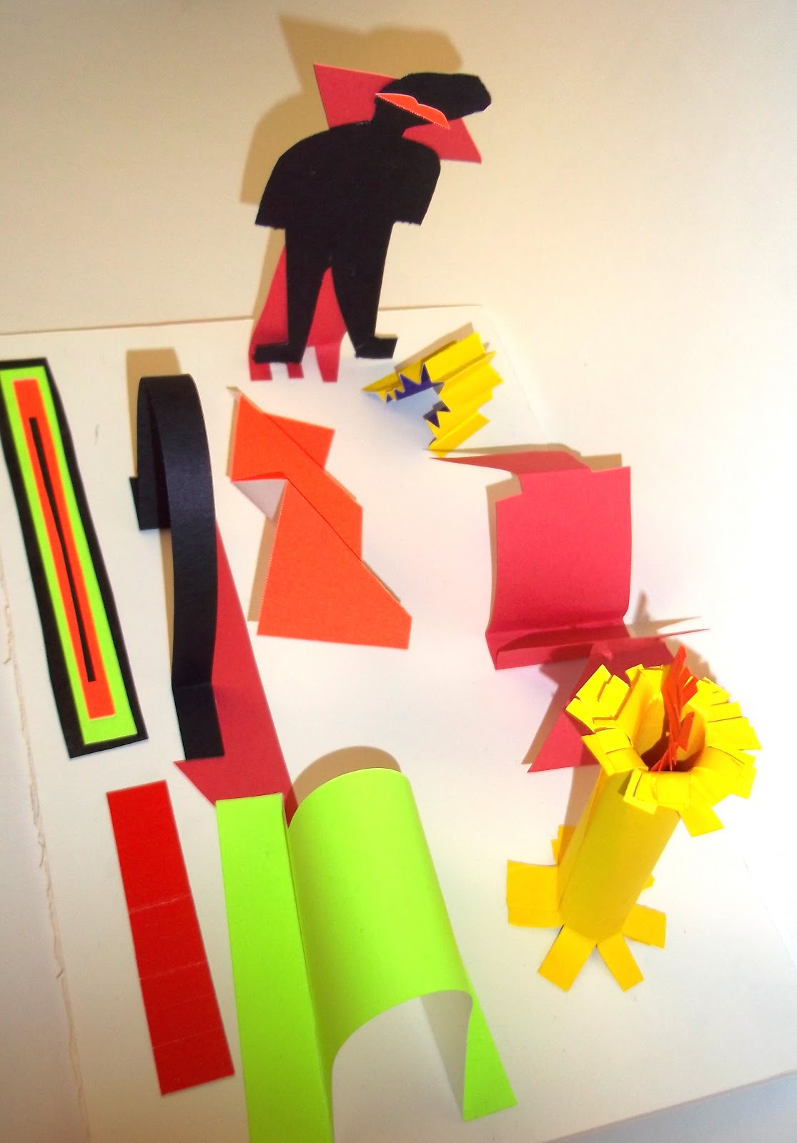 Monument Valley Regional Middle School Art Class: Paper Sculptures, 5th ...