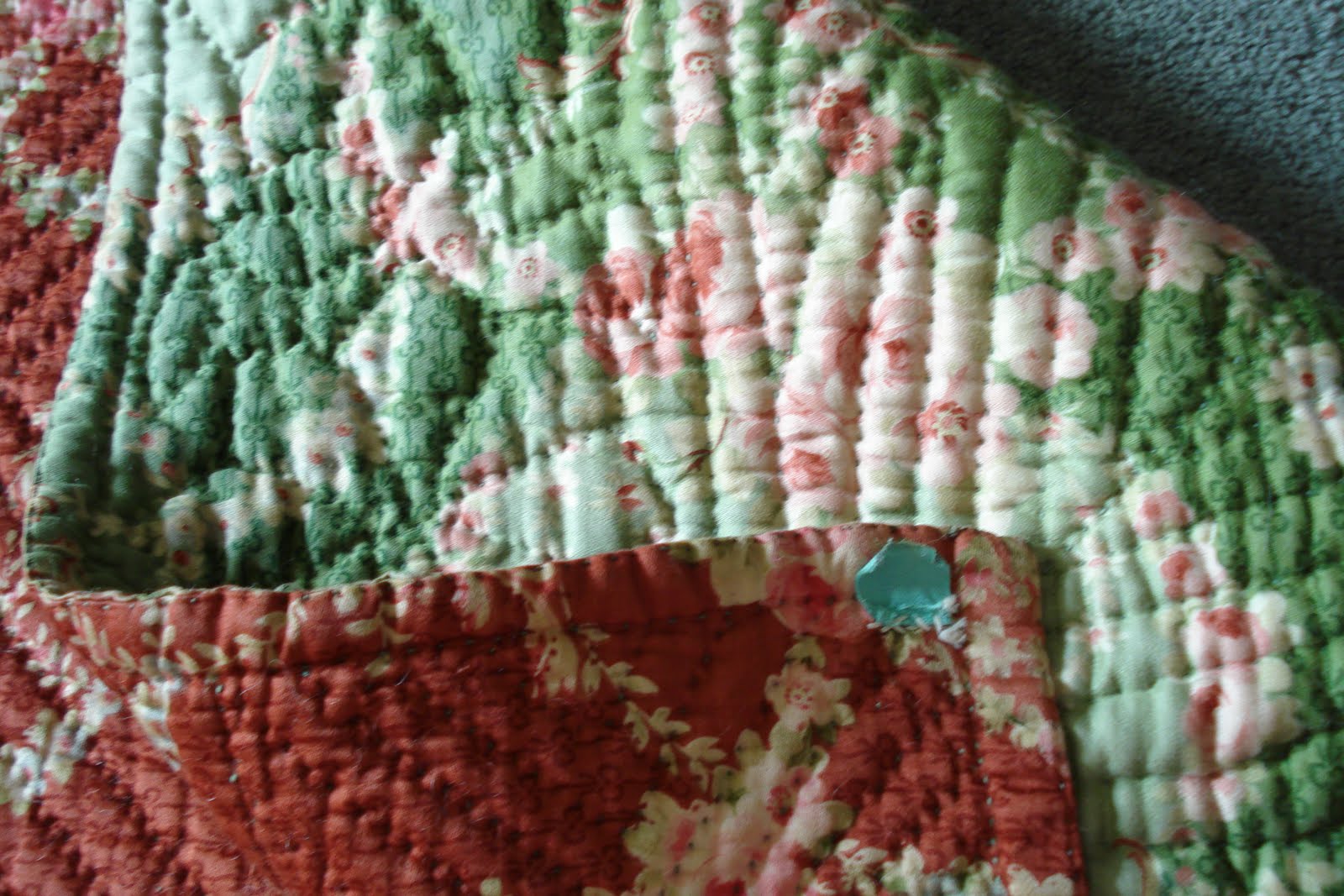 Welsh Quilts: Green and Russet Welsh Quilt