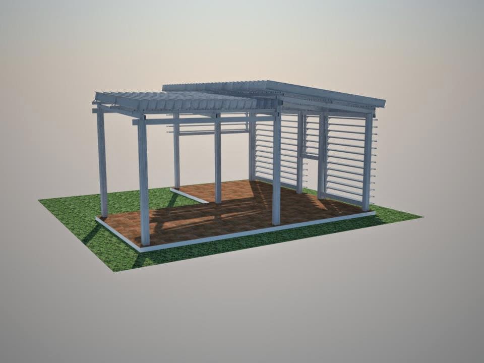 Atap louvre, atap aluminium, atap canopy/kanopi, atap buka tutup: Atap ...