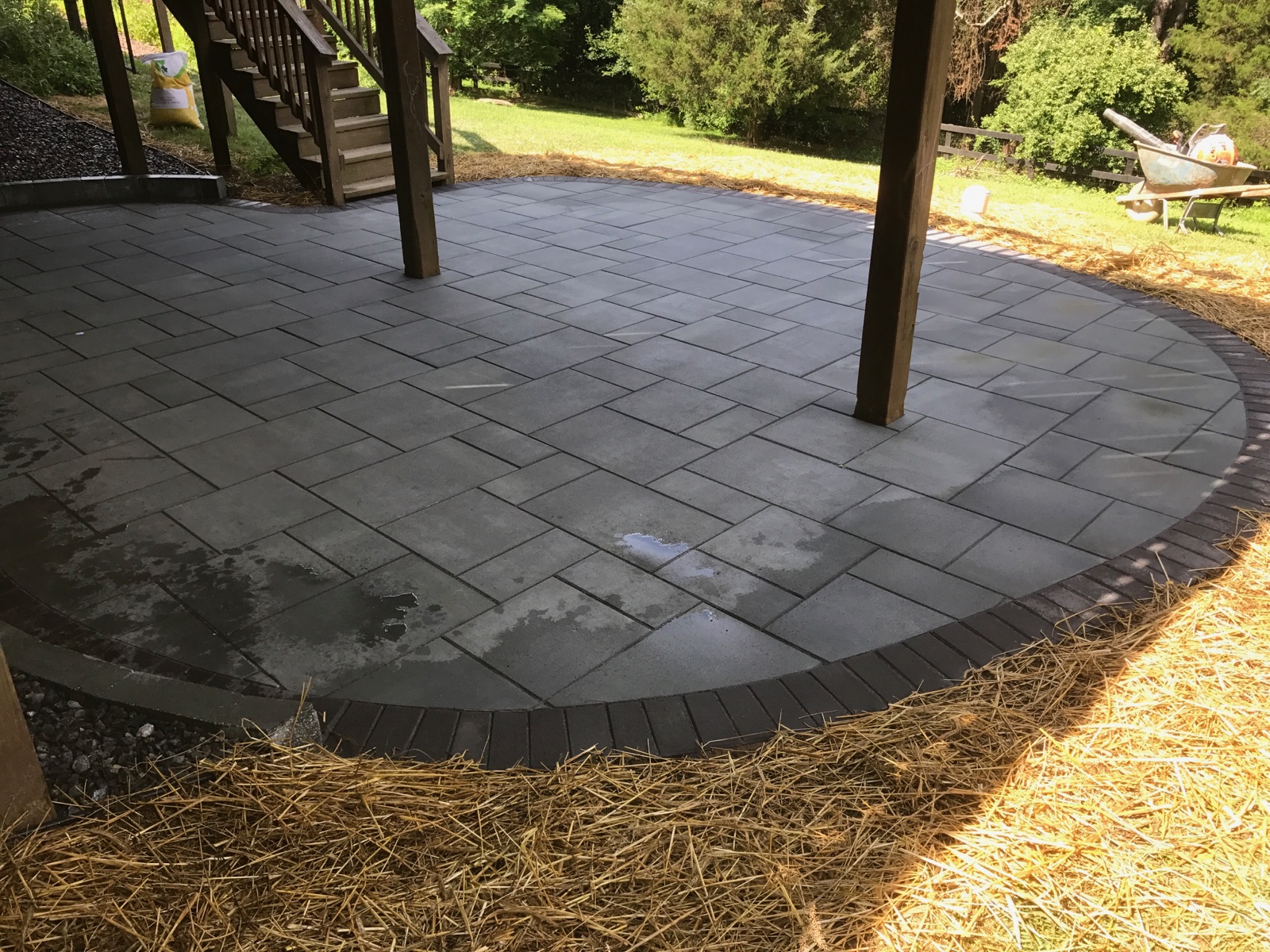 Custom Stoneworks & Design Inc.: New patio in Parkton MD under a deck
