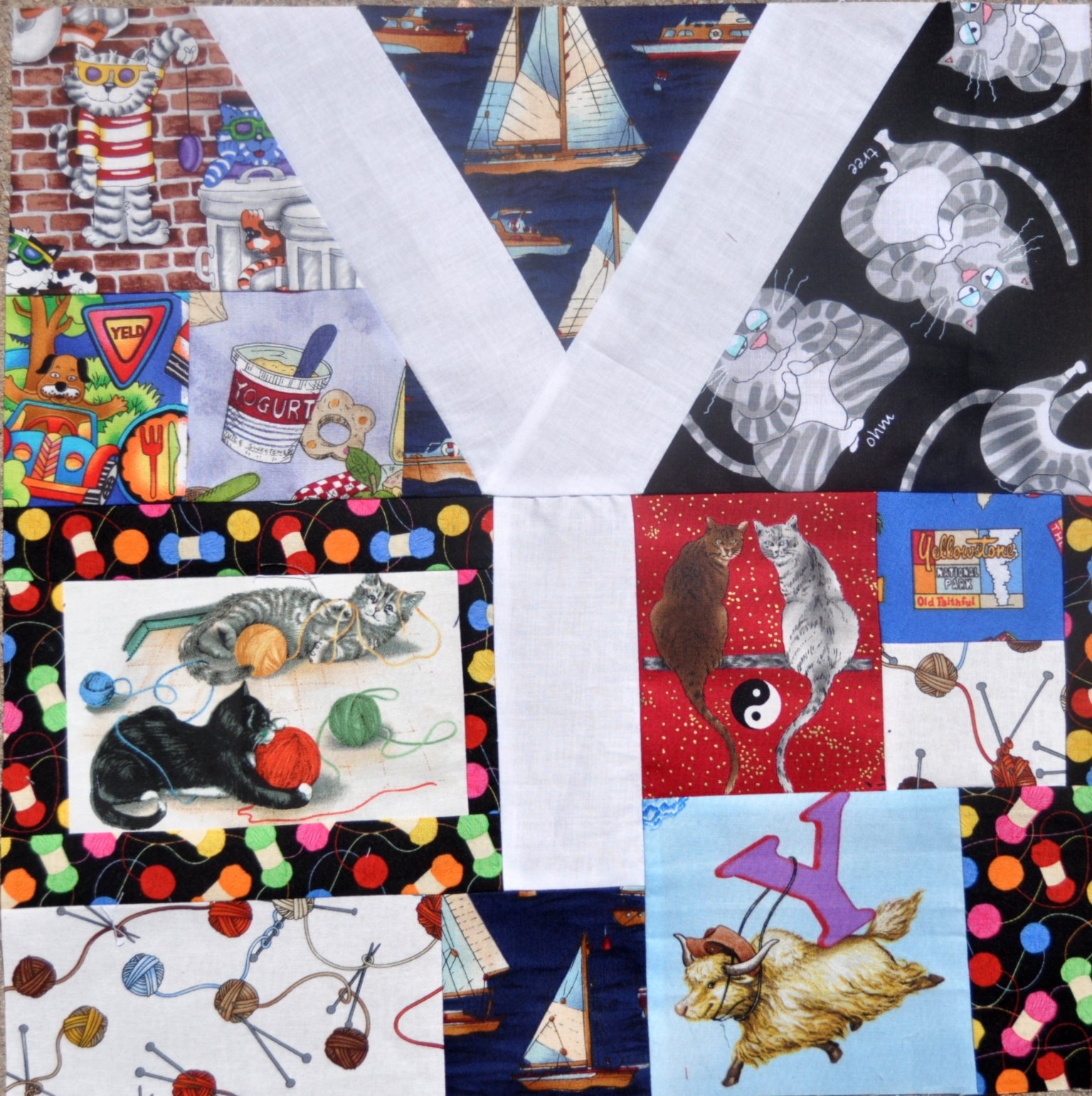 audreypawdrey: WIP: ABC quilt...almost done!