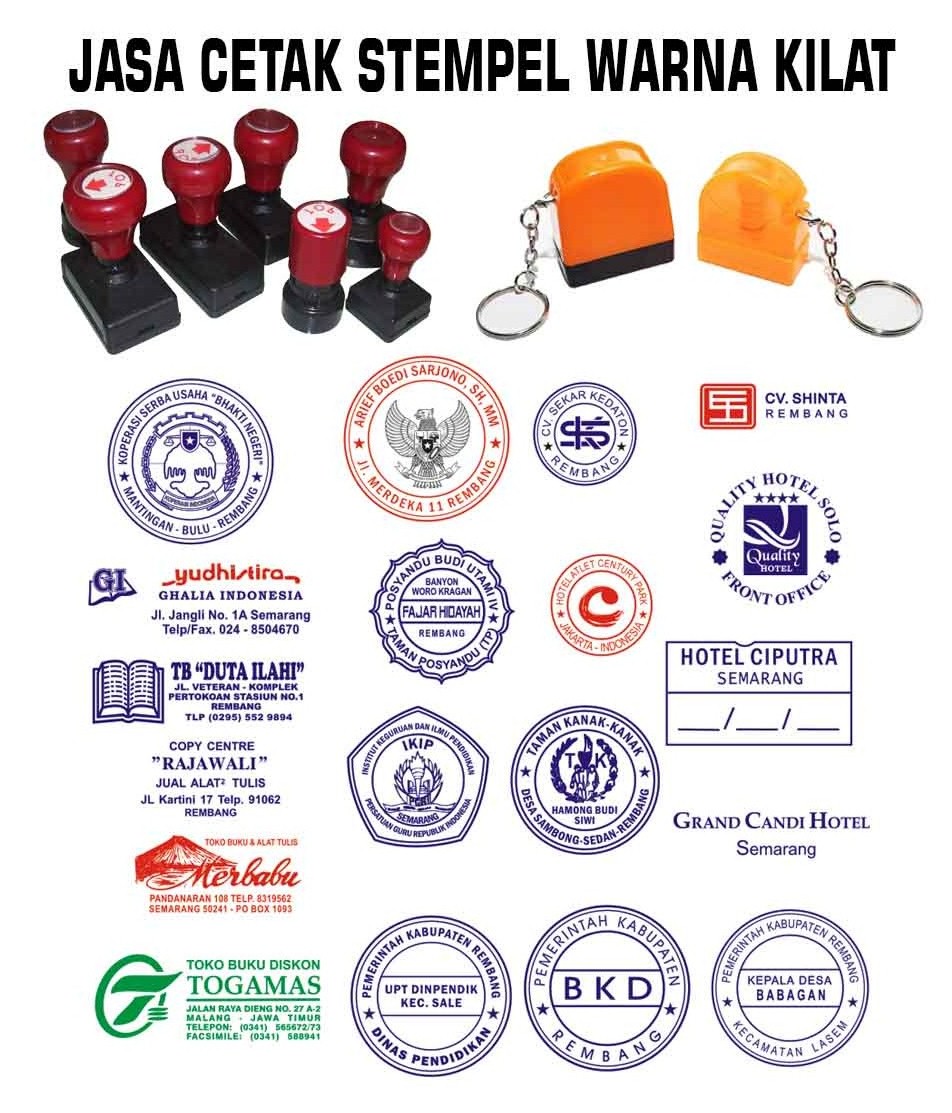 Jasa Cetak Stempel Warna Kilat Murah 24 Jam Jakarta Timur