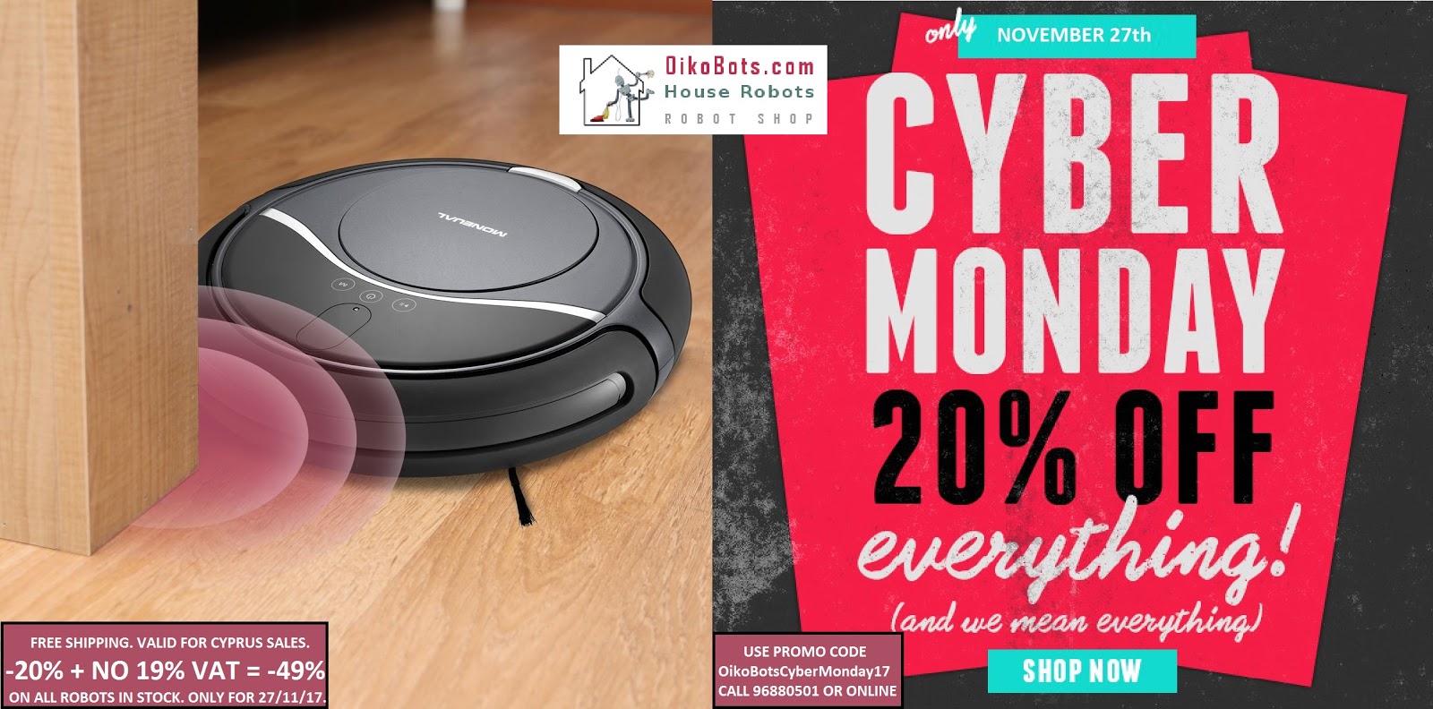 OikoBots:: Οικιακά Ρομπότ από το πρώτο κατάστημα ρομπότ για το σπίτι στην Κύπρο