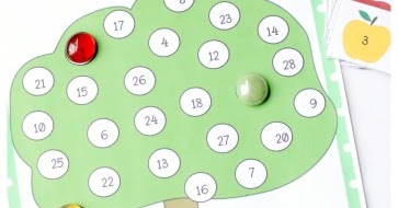Preschool Apple Tree Math Printable | School Time Snippets