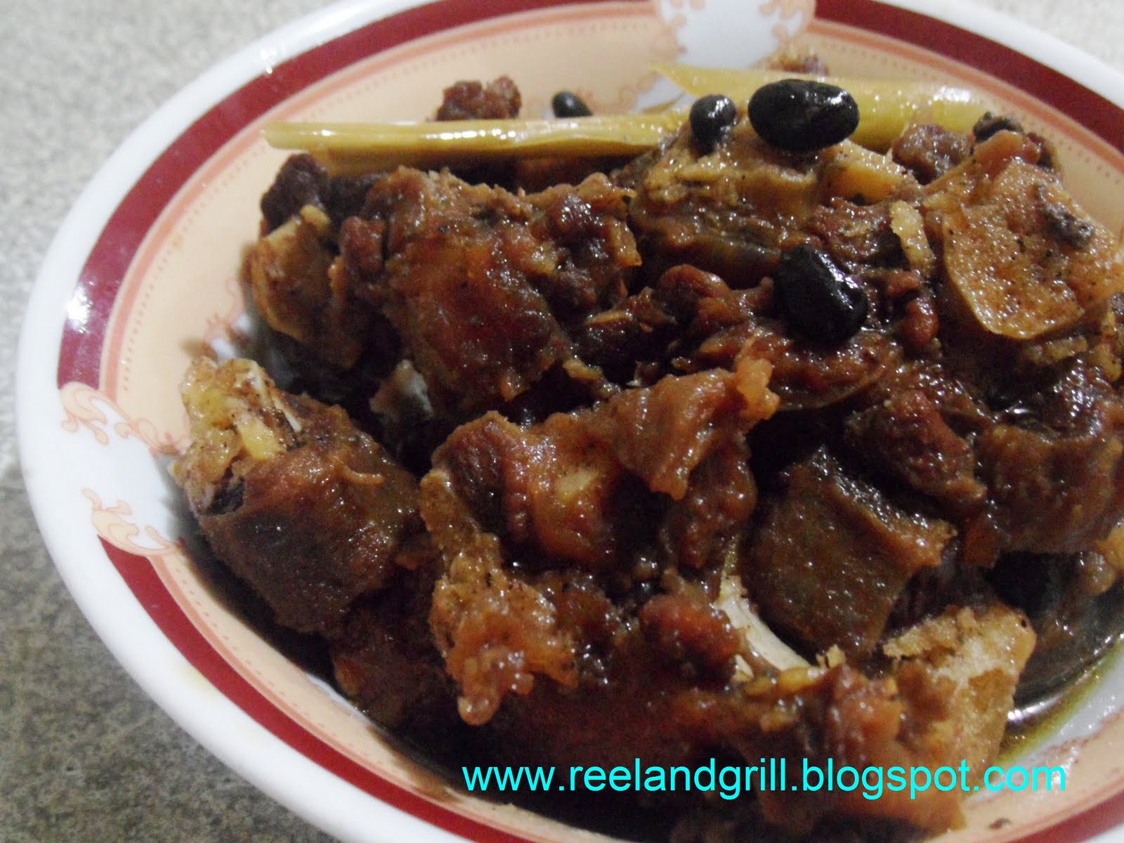 Reel and Grill: Buntot ng Baka sa Oyster Sauce (Oxtail in Oyster Sauce ...