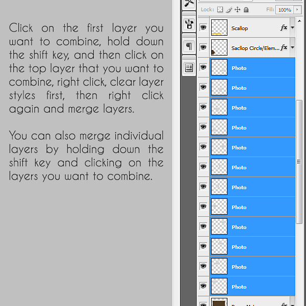 Combining Layers - Template Tutorial / Scrapping with Liz