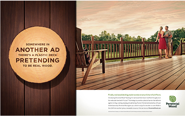 The Gren Group: Chapman's Ads for Perennial Wood Decking