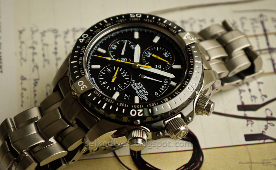 SEIKO DIVER: SOLD: SEIKO Automatic Chronograph 6S37-0010 SBDS001 FLIGHT ...