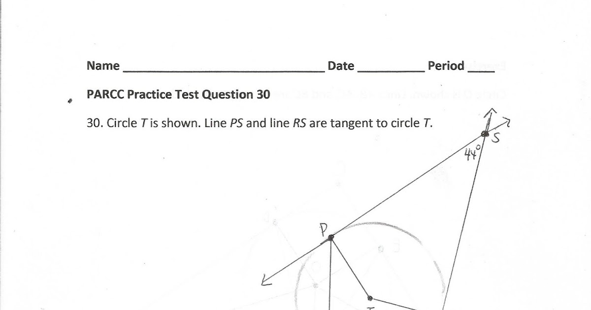 Geometry, Common Core Style: PARCC Practice Test Question 30 (Day 173)