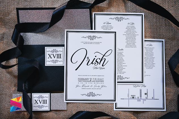 Black & Silver Debut Invitation - Stunro CreativeWorks