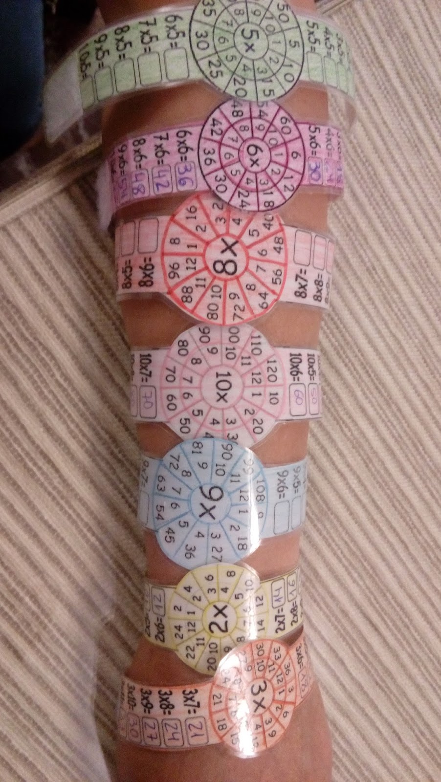 PAVI-COMPANY: RELOJES-TABLAS DE MULTIPLICAR