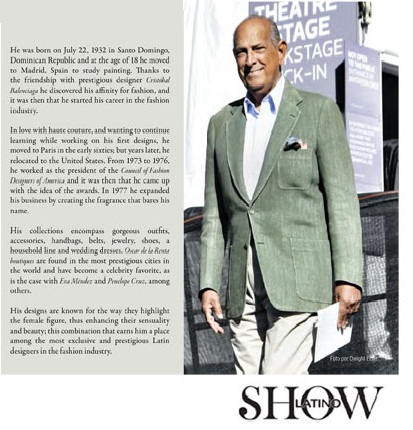 LATINO SHOW MAGAZINE: THE TOP 5 LATIN DESIGNERS OF 2012