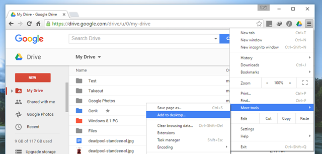 Add google drive icon to taskbar - naawork