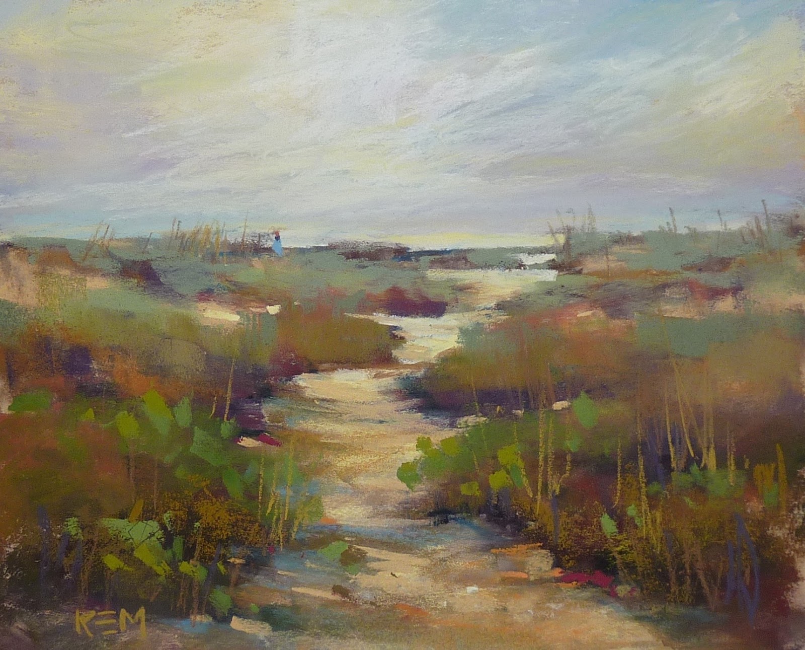 Painting My World: A Tip for Adding a Pathway to a Landscape Painting