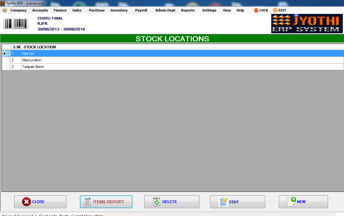 Jyothi ERP System in VB.NET Source Code: July 2013