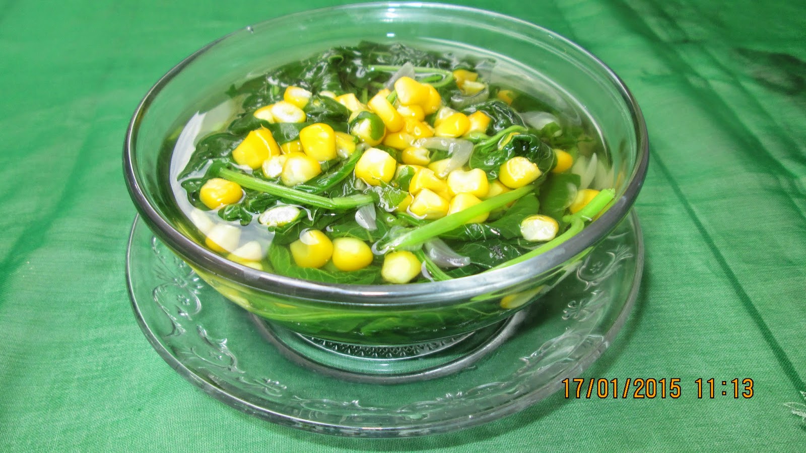 Resep Sayur Bening Bayam Jagung Manis ~ Dapur Onlineku