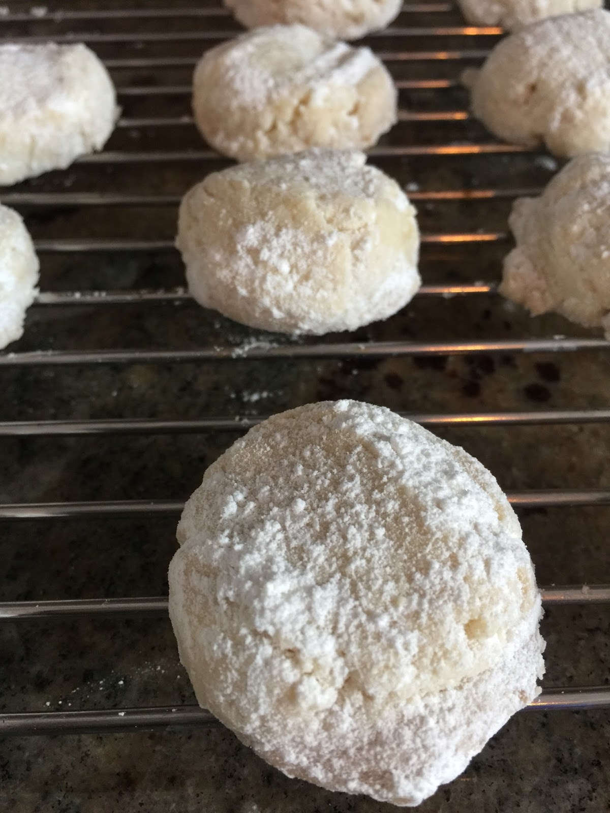 Genius Cafe: Lemon Snowdrop Tea Cookies, no eggs or dairy butter