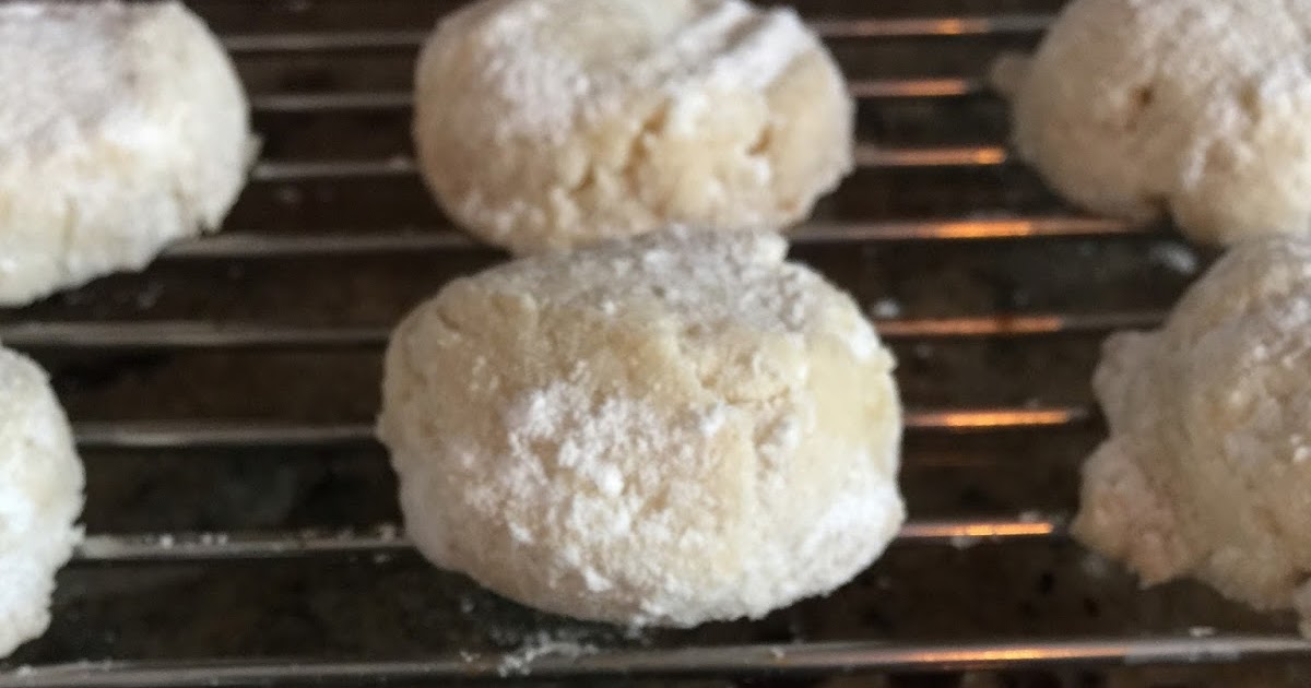 Genius Cafe: Lemon Snowdrop Tea Cookies, no eggs or dairy butter