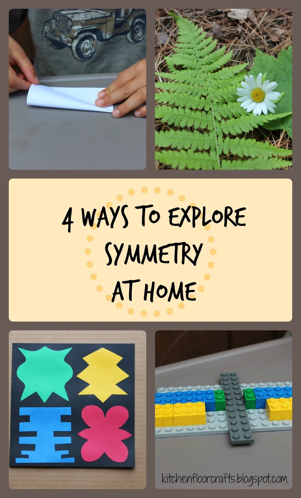 Kitchen Floor Crafts: 4 Ways to Explore Symmetry at Home