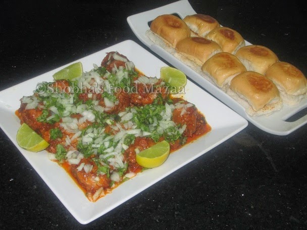 Shobha's Food Mazaa: PAV BHAJI MASALA CHICKEN