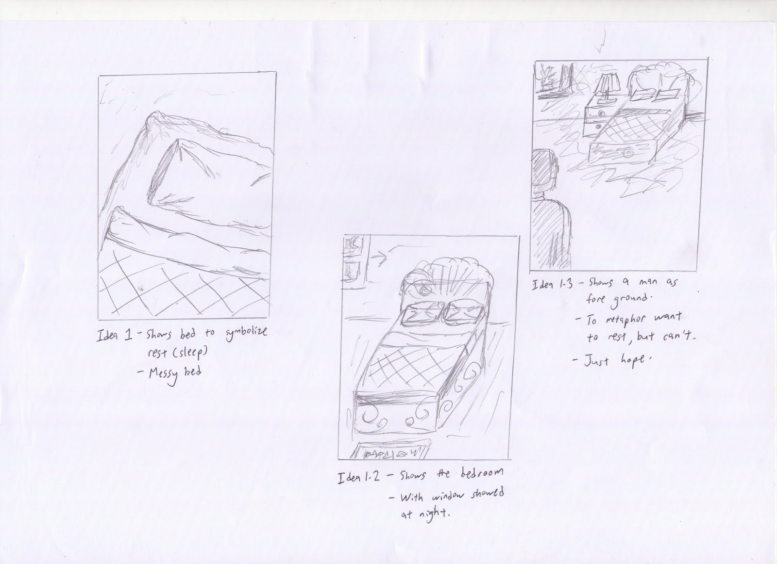 MMD2213 - Digital Media Design 3: Idea Development (sketches & thumbnail)