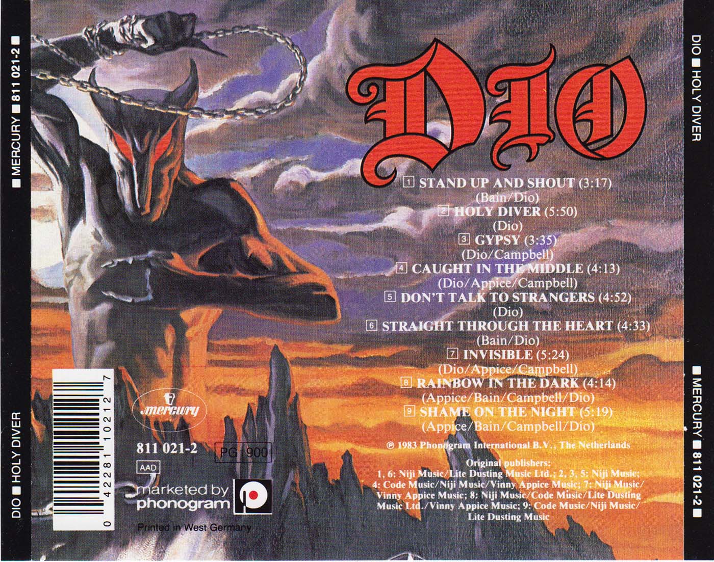 BEST METAL SONG: DIO - HOLY DIVER, 1983