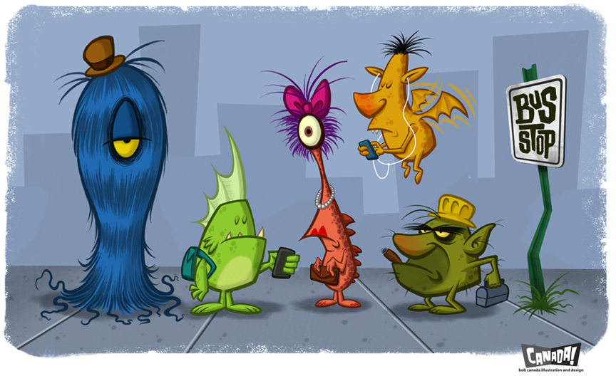 Bob Canada's BlogWorld: Monster Bus Stop