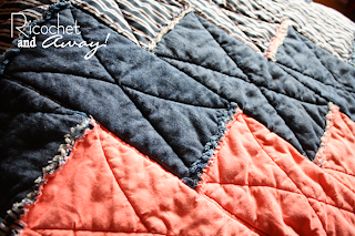 Ricochet and Away!: The Chevron Rag Quilt