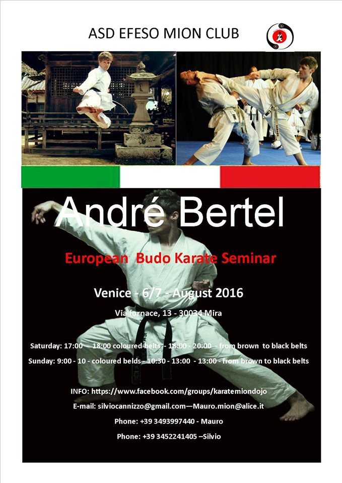 André Bertel's Karate-Do: EUROPE 2016