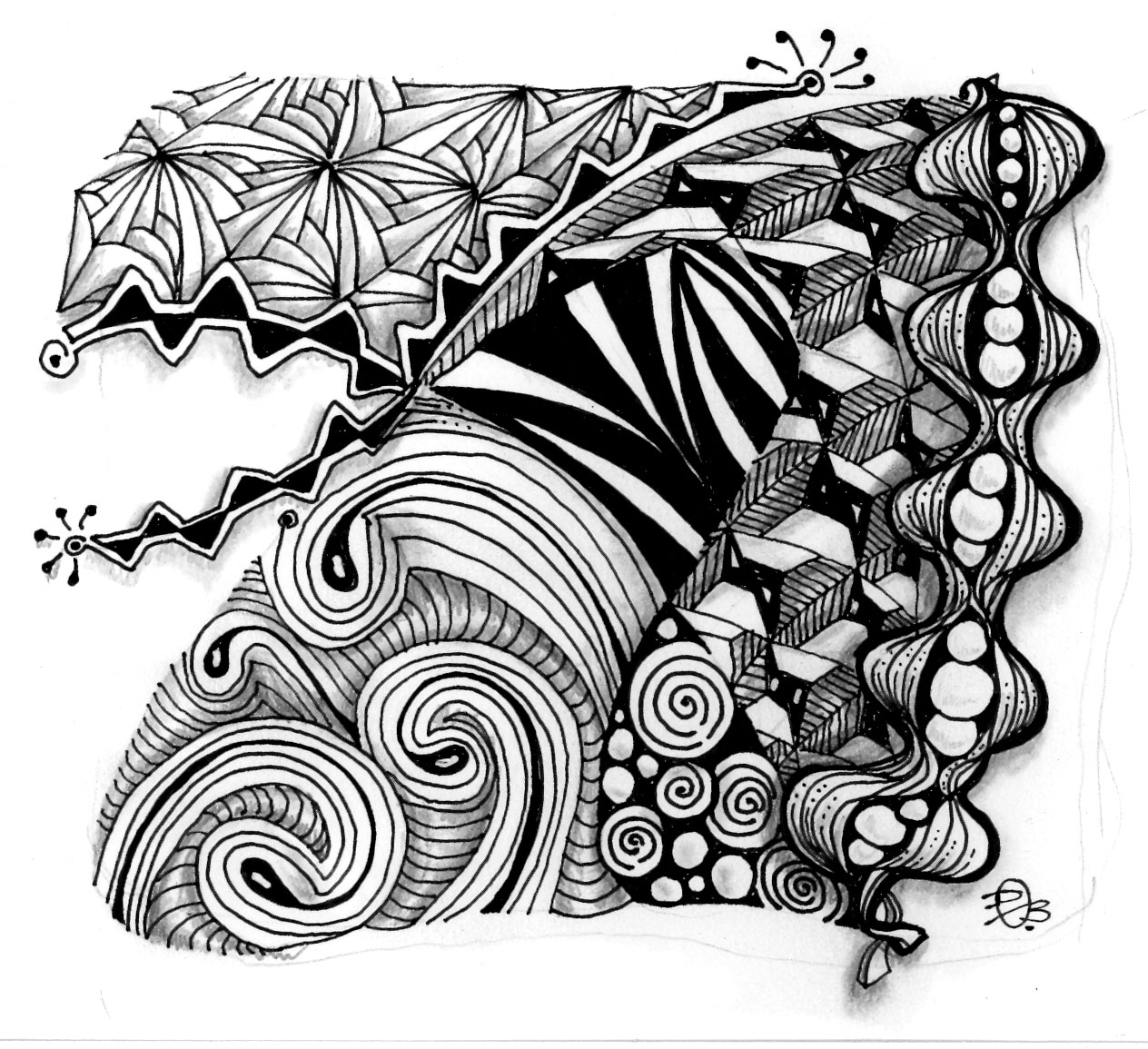 dobriendesign: Challenge #104 - UMT with tangle WHYZ