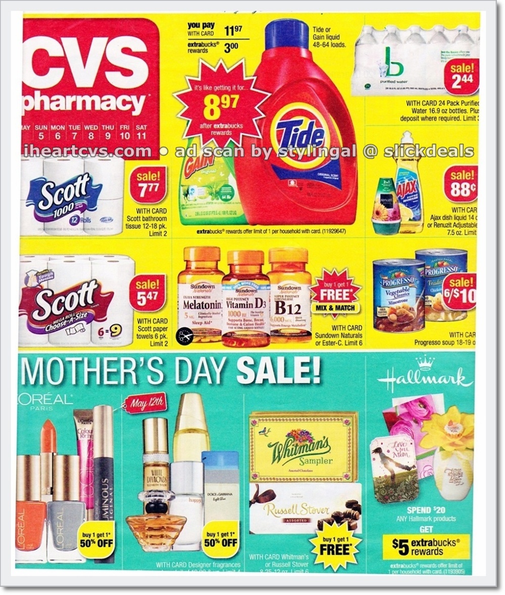 Weekly Ad Scan: CVS Ad Scan: Week of 5/05-5/11