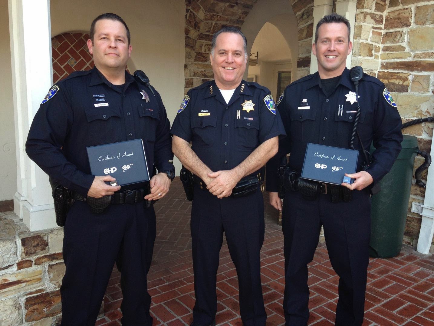 Santa Cruz Police: Two Santa Cruz Police Officers Commended For Their Work