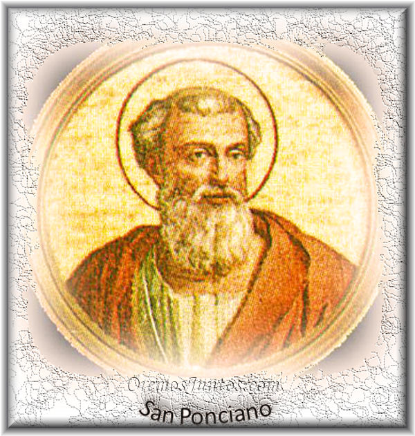 Vidas Santas: San Ponciano, Papa y Mártir