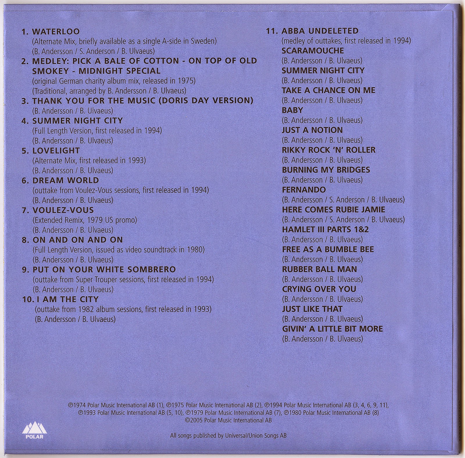 La Batea De Los Sonidos: 0252 - ABBA - 2005 - The Complete Studio ...