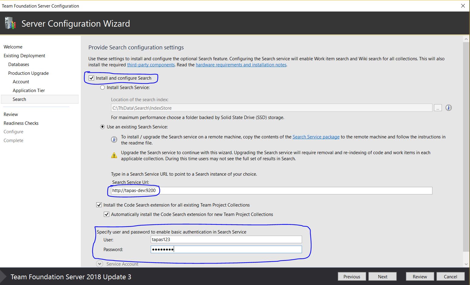 Tech Snips: Upgrading Search in TFS 2018 Update 3
