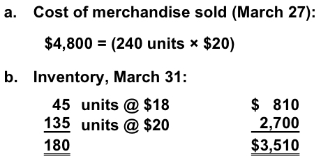 Accounting Questions and Answers: PE 7-3B Perpetual inventory using LIFO