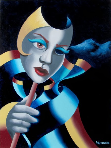 Daily Painters of California: Mark Webster - Untitled Abstract Mask Oil ...