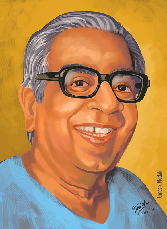 K-Visuals: P L Despande - Smiling Portrait