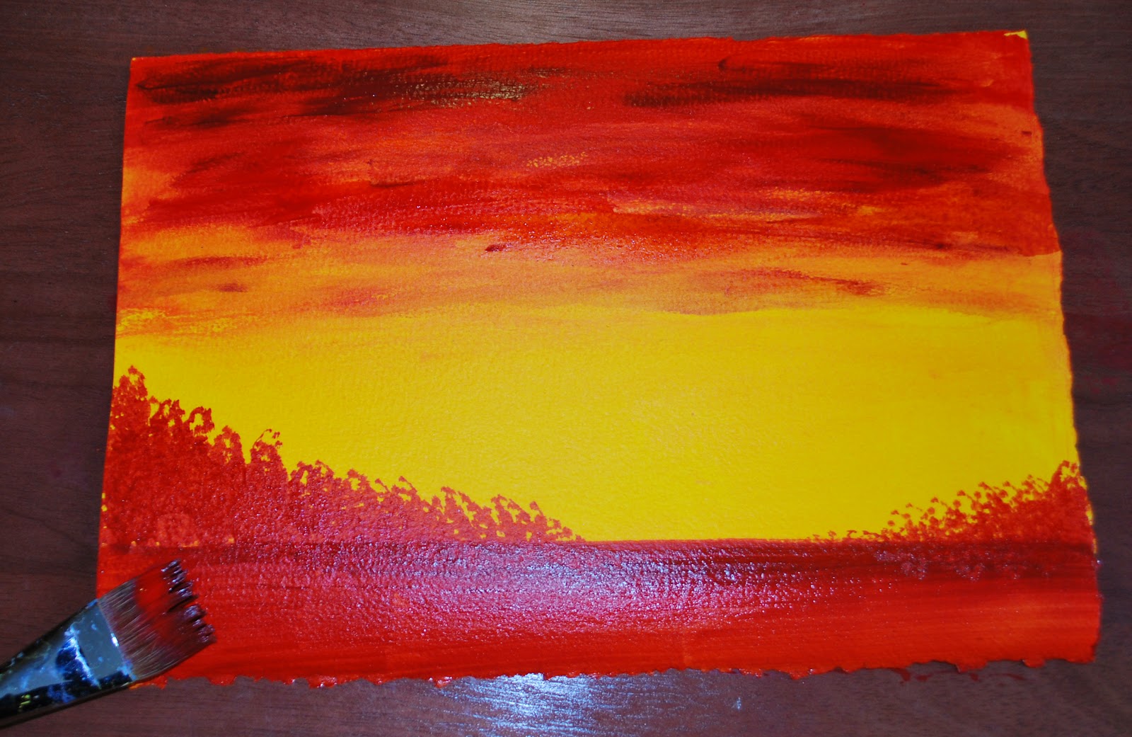 Shirleen Bland's Art Studio: Tutorial for Beautiful Sunset Landscape